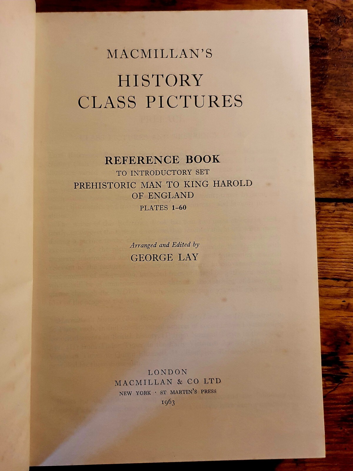 MACMILLAN'S History Class Pictures, Reference Book | eBay