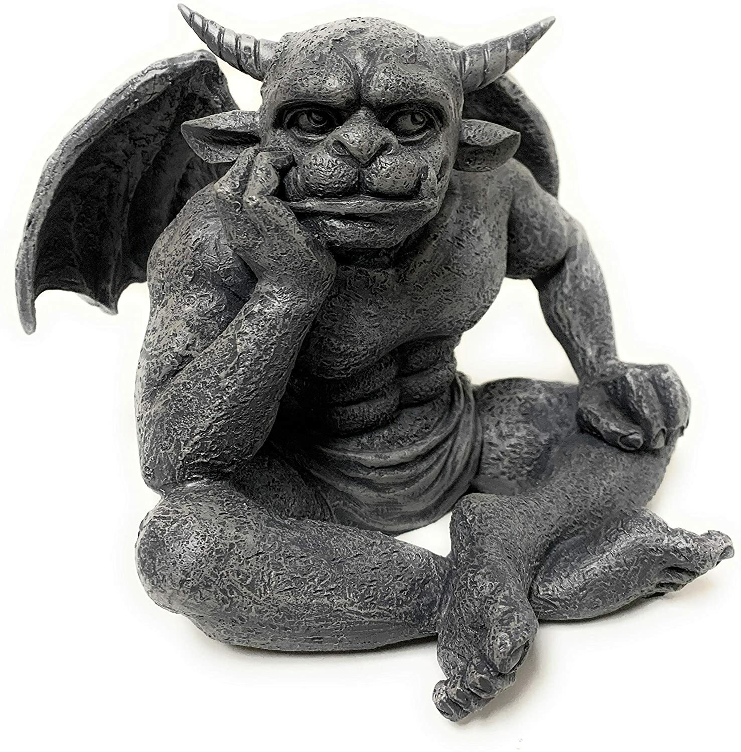 Mayer Chess Black Gargoyle Sitting Resting Traditional Gothic Garden ...