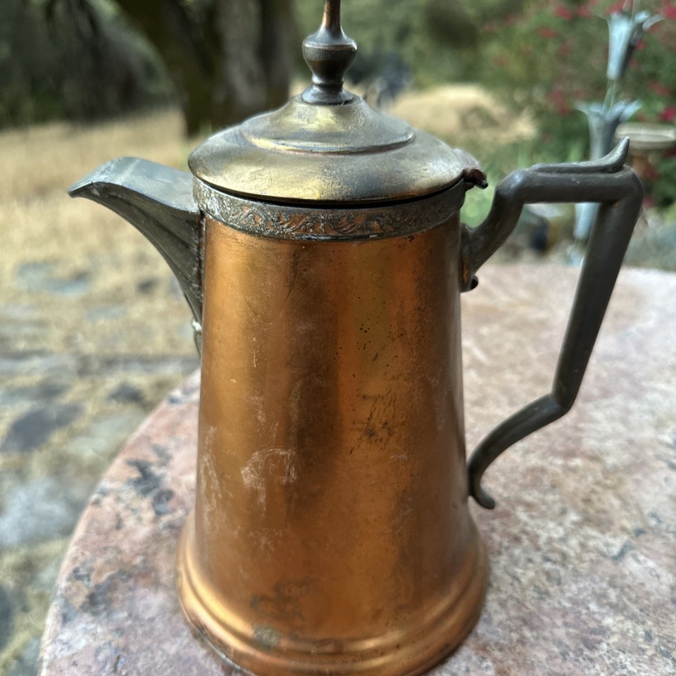 Vintage Copper Kettle Tea Pot New Imperial Mix & Co Ornate Antique ...