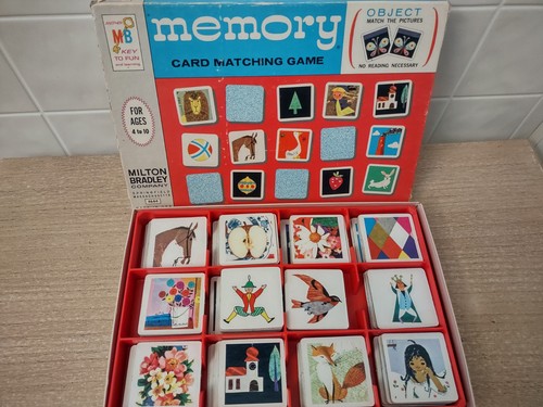 1968 VTG Complete MB Milton Bradley Memory Card Matching Game 4664 108 ...