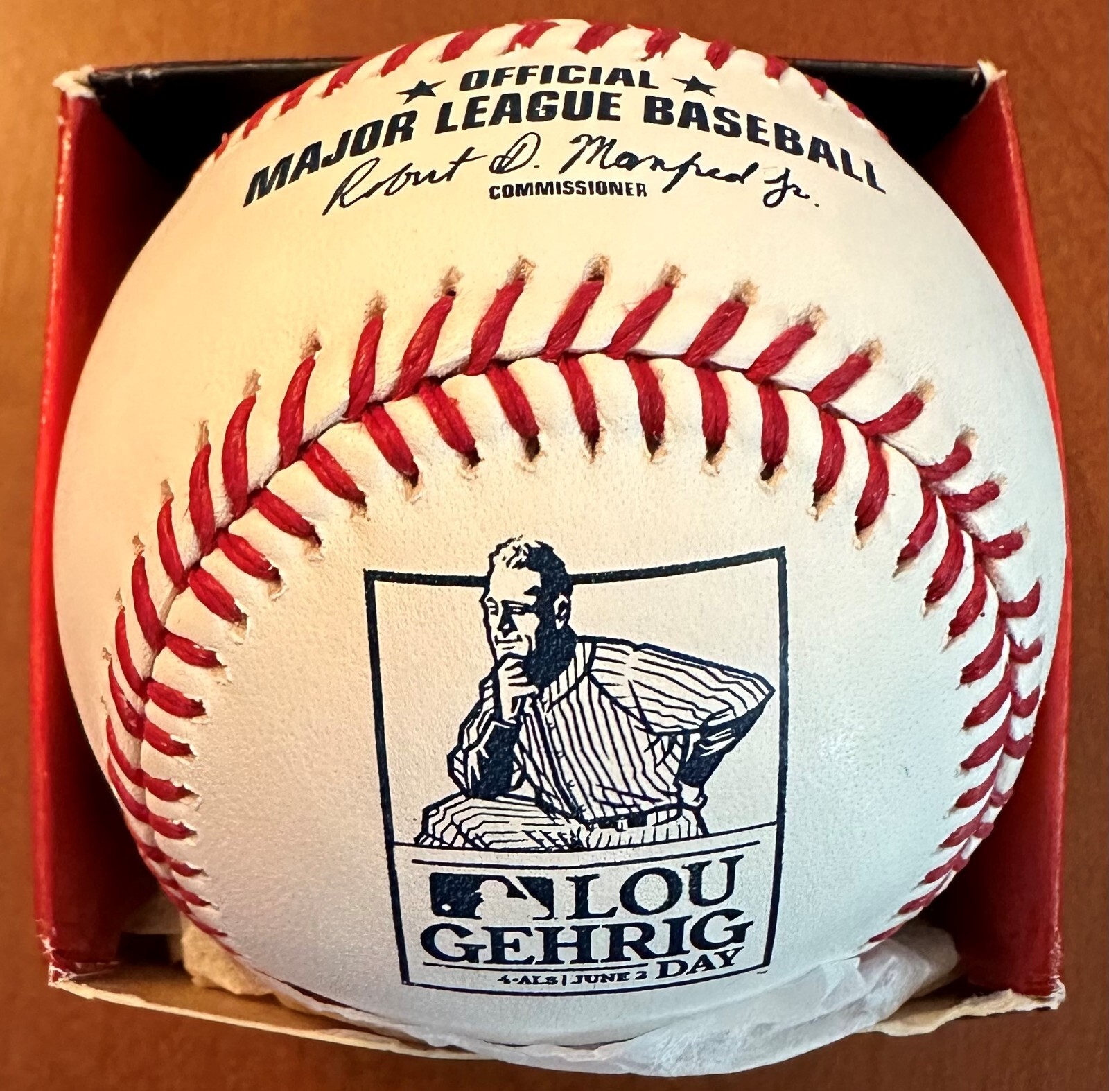 Official MLB LG4 4-ALS ALS Lou Gehrig Day 2022 2023 Rawlings Baseball ...
