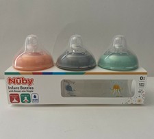 Qty 4 - Nuby Natural Touch Breast Size Nipples Slow Flow 0m for sale ...