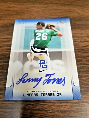 LENNY TORRES, JR 2017 Leaf Perfect Game GUARDIANS(HIGH SCHOOL AUTOGRAPH ...