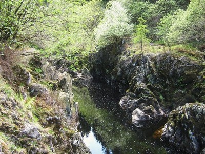 Photo A2 Looking down into a small gorge Glentrool Village The Waters ...
