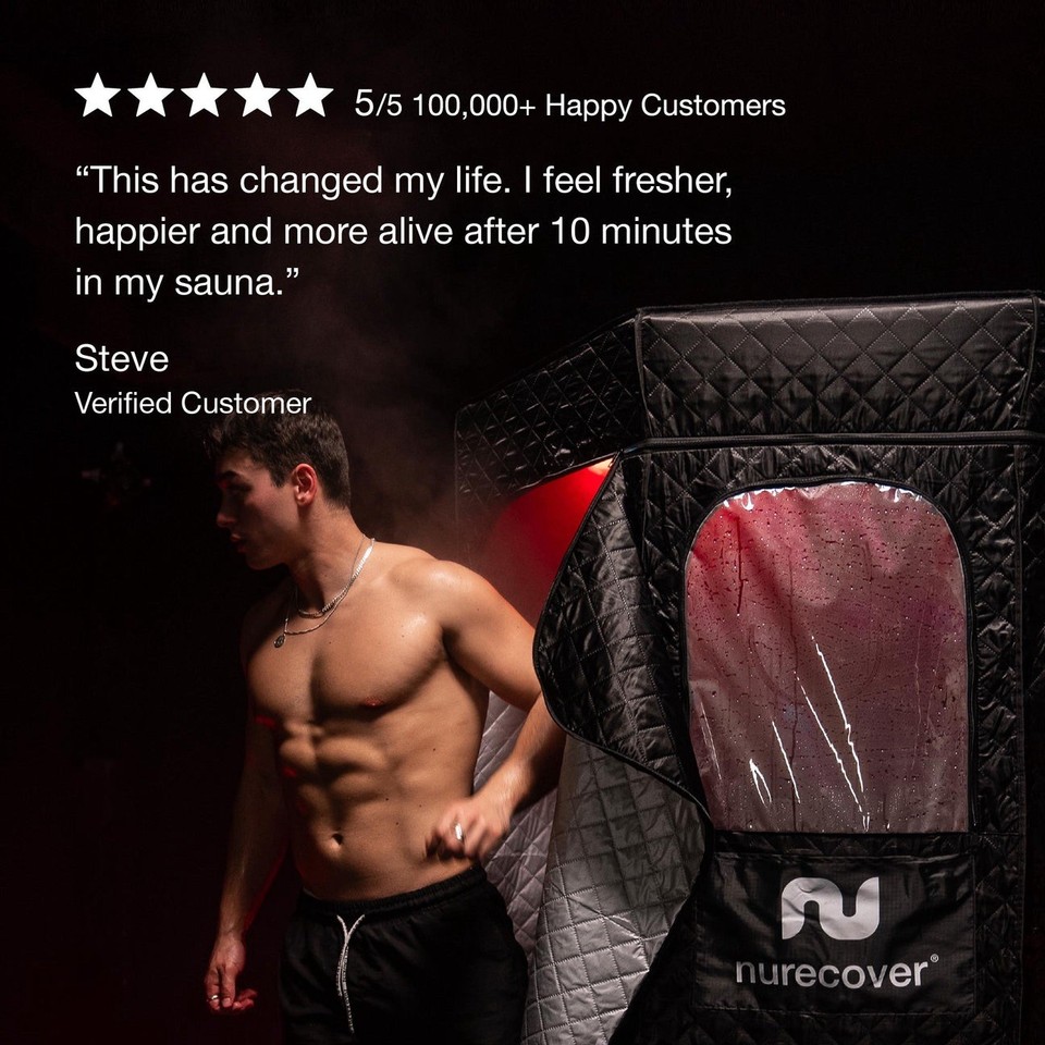 Nurecover Tropic Pro Home Sauna + Pod Pro Ice Bath with Lid Brand New ...