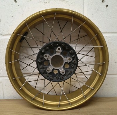 BMW R1200 R1250 GS GSA Gold Spoked Rear Wheel Rim 2013-2024 4.5x17 ...