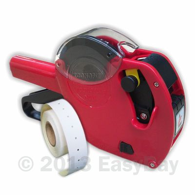 Motex CT1 21 x 12mm Punch Hole Price Marking Gun,1 Roll Labels, 6 Track ...