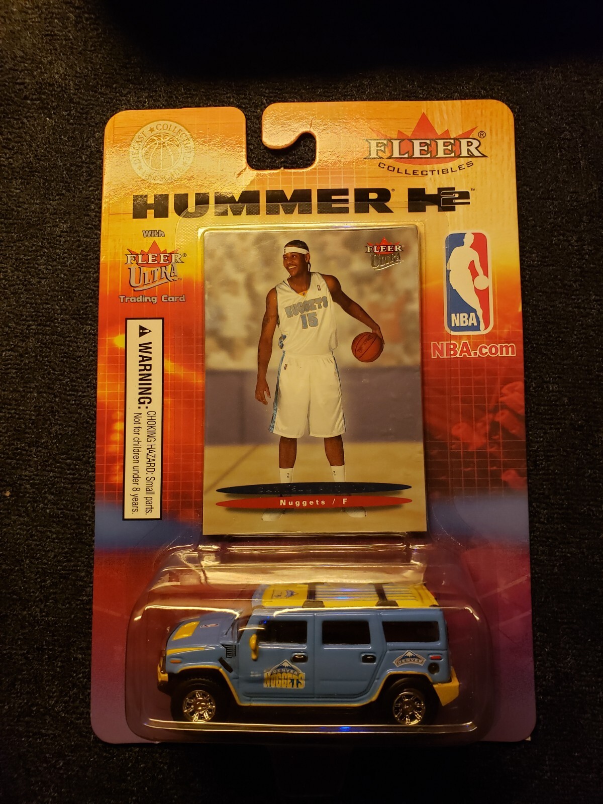 2003-04 Fleer Ultra Carmelo Anthony Rookie RC with Hummer H2 Car ...