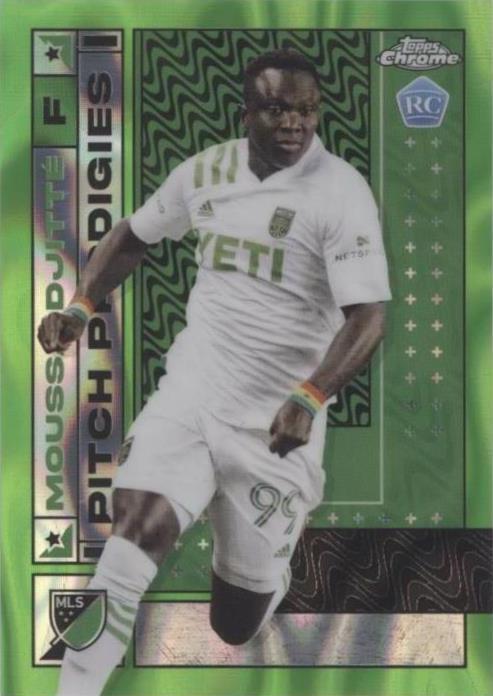 2022 Topps Chrome MLS - Pitch Prodigies Moussa Djitte #174 Neon Green ...