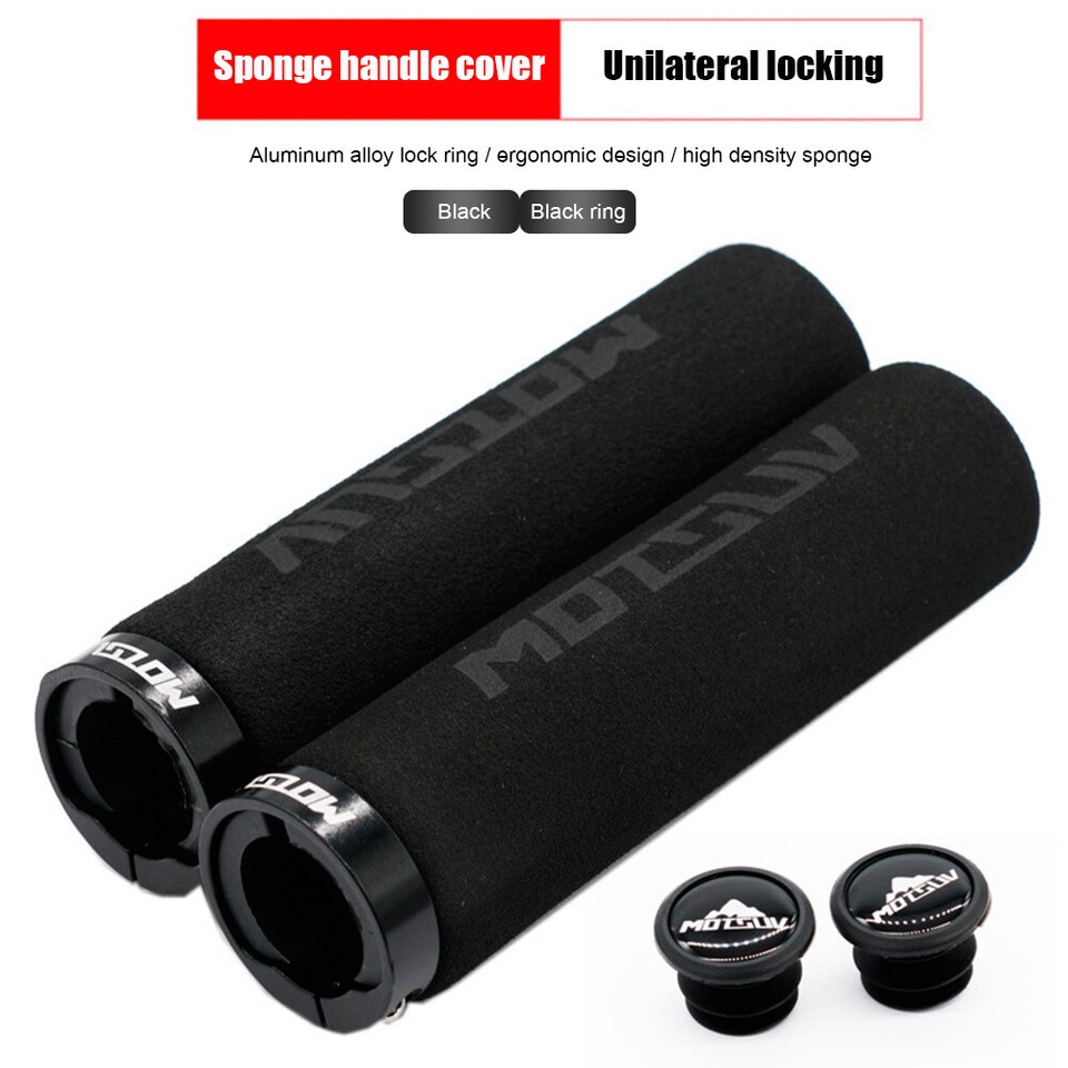 MTB Bike Handlebar Cover Grips Bicycle Locking Handle Grip (Black) New ...