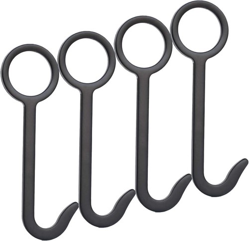 AR500 Steel Target Hanging Shooting Hanger DIY Assembly 4 Hooks Black ...