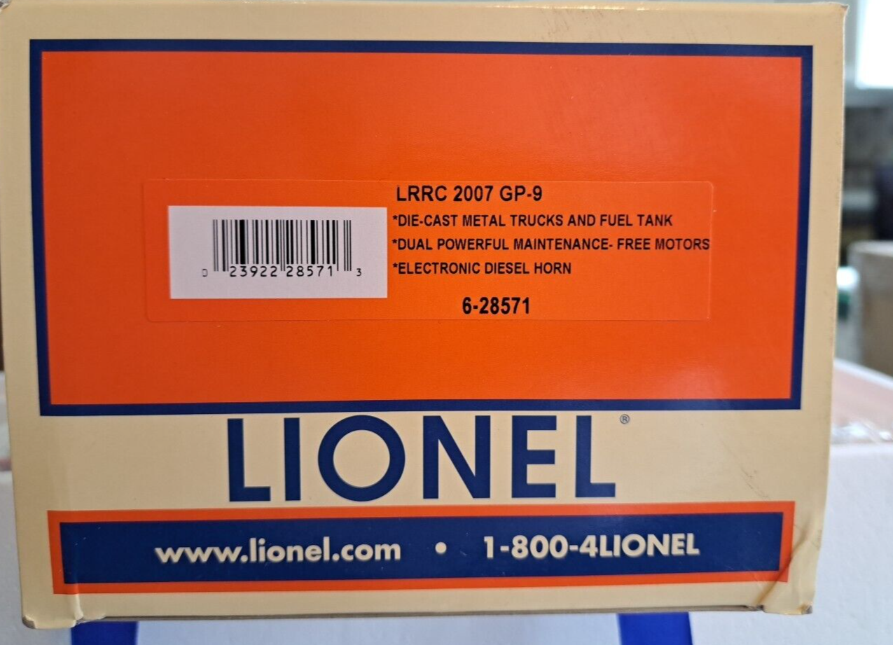 Lionel 6-28571 O Gauge LRRC 2007 GP-9 Powered Diesel Locomotive #8571 ...