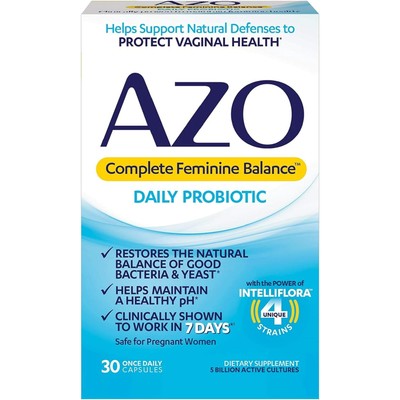 AZO Complete Feminine Balance Daily Probiotic - 30.0 ea - EXP 04/2025 ...