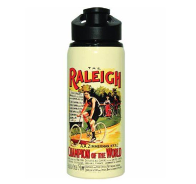 Raleigh Water Bottle 600ml Rare Vintage Poster Design Cyclist Gift ...