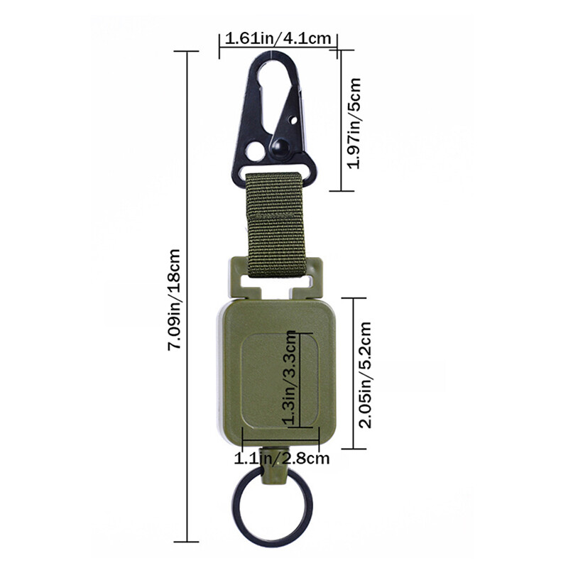 Anti-Theft Easy-to-pull Buckle Elastic Keychain Retractable Backpack ...