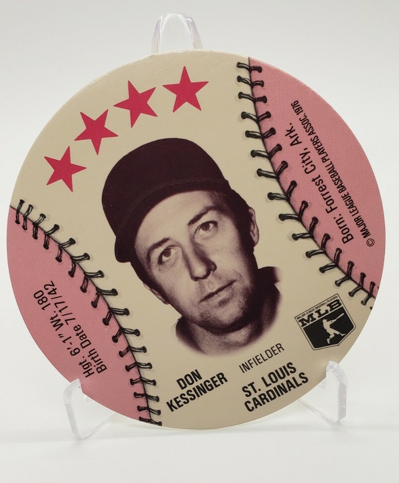 Rare Don Kenssinger MSA Blank Back St. Louis Cardinals Baseball Disc ...