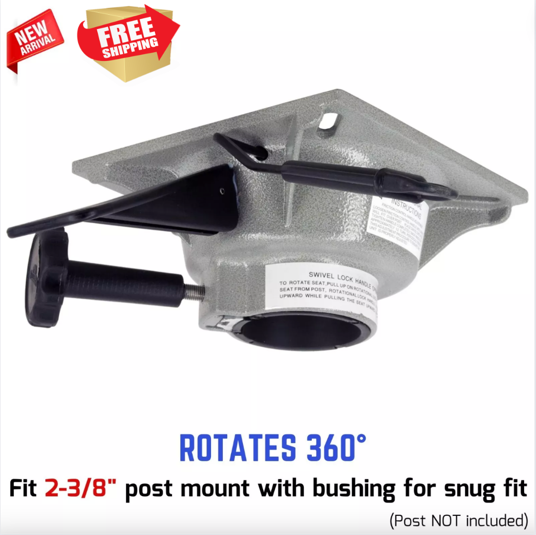 Boat Swivel Seat Pedestal Mount Chair Plate for 2 3/8" Springfield ...