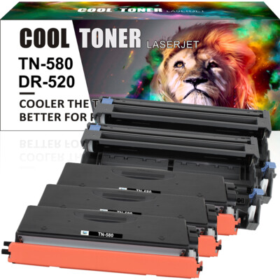 DR520 Drum TN580 Toner Cartridge For Brother MFC-8460N 8690DW HL-5250DN ...