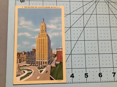 Vintage Rand Building & Lafayette Square Postcard - Buffalo New York | eBay