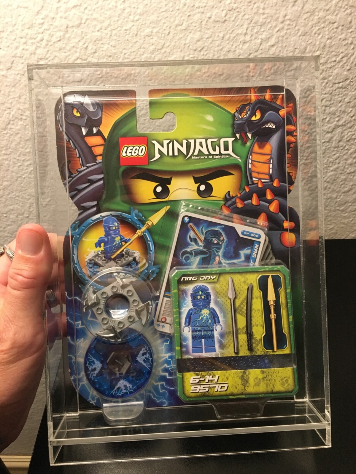 LEGO Ninjago NRG Jay Mint In Box Very Rare! with custom case ...