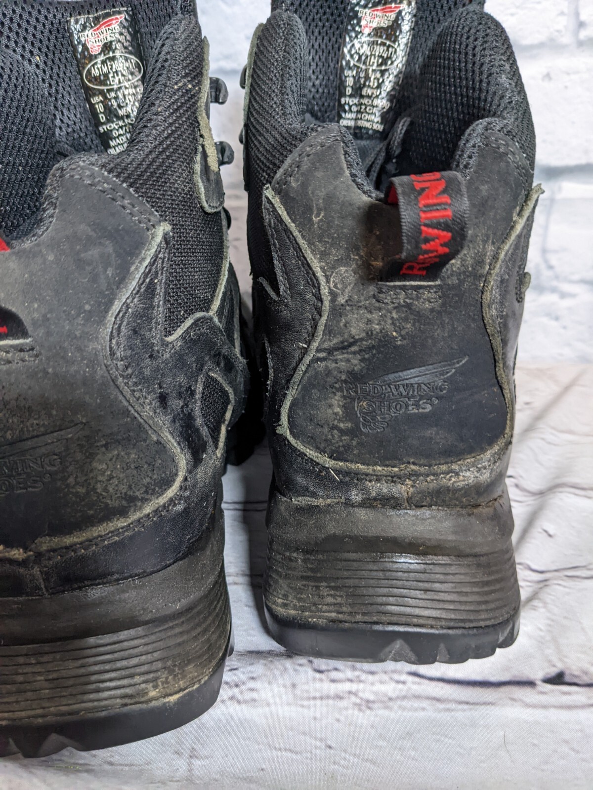 Red Wing 8690 Mens SZ 10 TruHiker 6 Inch Tactical Waterproof Black Work ...