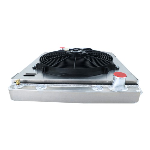 4 Rows Aluminum Radiator Shroud Fan For 1949-1953 Ford Cars Chevy ...