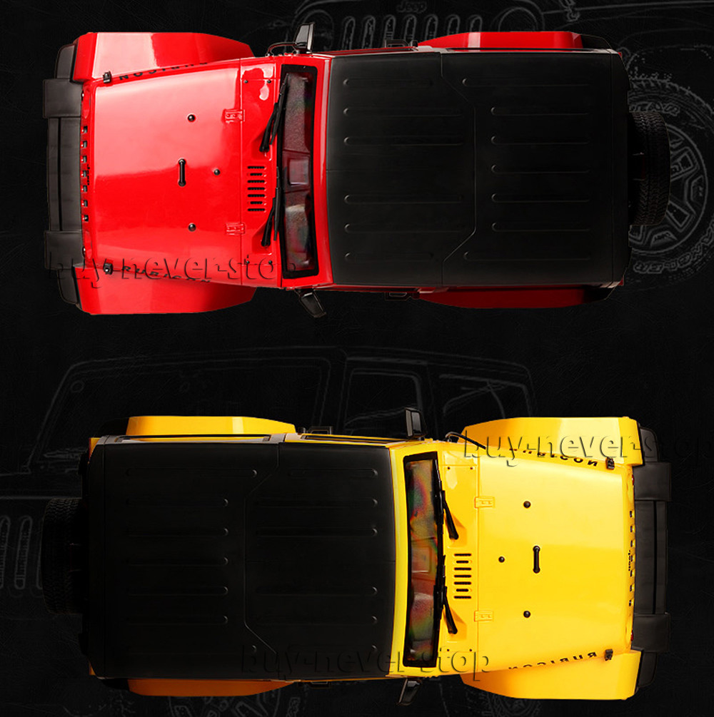 RC Parts or 275mm Body Shell For SCX10 1/10 RC Jee-p Wrangler Engine ...