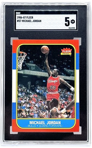 1986 Fleer #57 Michael Jordan Rookie Card SGC 5 EX | eBay