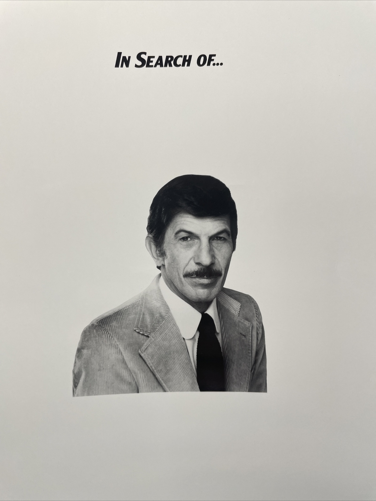Vtg 1970’s CBS TV Ad Slick Photo BW 8 x 10 In Search Of … Rare | eBay