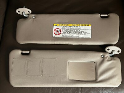 1994-02 TOYOTA 4RUNNER TACOMA SHADE SET SUN VISORS RH LH TAN VINYL OEM 4x4 4wd | eBay