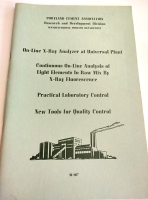 BOOK CEMENT PCA M 167 ON LINE X-RAY ANALYSER AT UNIVERSAL PLANT | eBay