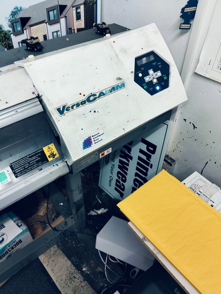 Roland Versa Camm SP540i Vinyl Printer and Cut Bulk Ink System In ...