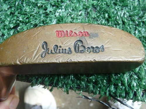 Wilson Julius Boros Vintage Brass Leather Grip Blade Putter RH 36" | eBay