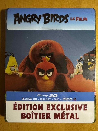 Angry Birds Le film Steelbook Combo Blu-ray 3D| Kaytis Clay Reilly ...