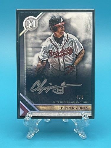 2023 Topps Museum Collection Framed Auto Black /5 Chipper Jones #MFA-CJ ...