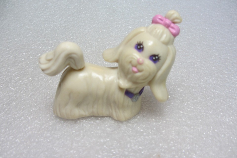 Vintage LITTLEST PET SHOP Toy Lot Mini Dog Puppy Set LPS Figures Kenner ...