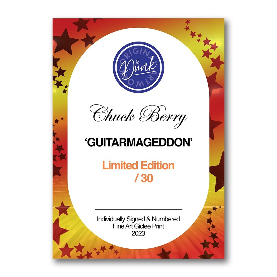 Chuck Berry Guitarmageddon Sketch Card Limited 08/30 Dr. Dunk Signed | eBay