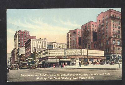SEATTLE WASHINGTON DOWNTOWN RESTAURANT COCA COLA SIGN VINTAGE POSTCARD ...