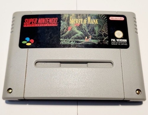 Secret of Mana - SNES Super Nintendo - PAL NOE German version Cartridge ...