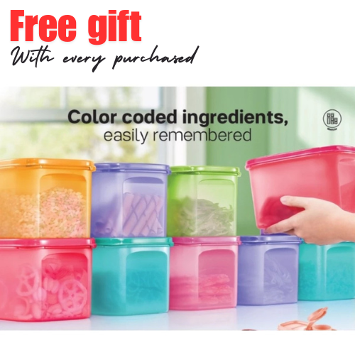 Tupperware Modular Mates Mini Rectangular 1.9L Multi Color Container ...
