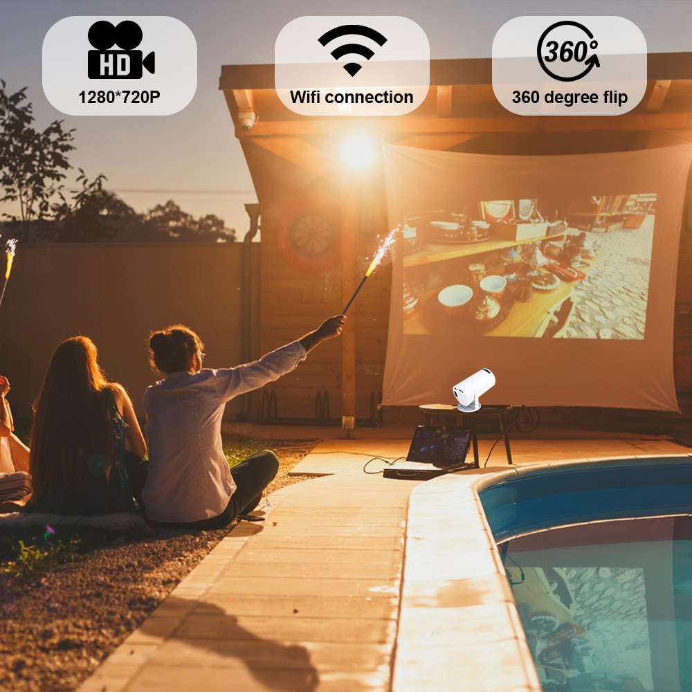 Projector 5G 4K Smart HD LED WiFi Bluetooth HDMI Android Office Home Theater USB | eBay UK