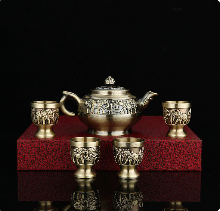 High grade retro bronze tea set creative kungfu tea set 003# | eBay