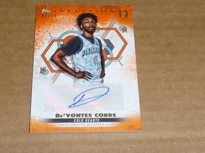 2022/23 Topps Inception OTE DE'VONTES COBBS AUTOGRAPH/AUTO ORANGE /50 ...