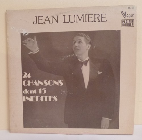 2 X 33 Giri Jean LUMIERE Dischi LP 12" 24 CANZONI Di Cui 15 INEDITE ...