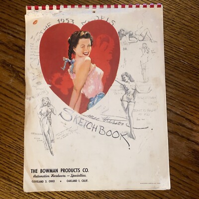 RARE VINTAGE 1953 Models Sketchbook Earl Macpherson Pin-up Calendar ...