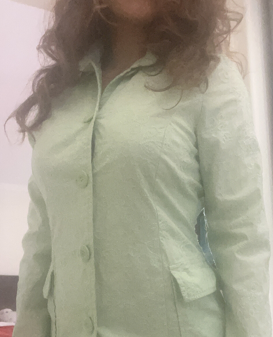 Doki Geki cotton jacket light green size m | eBay