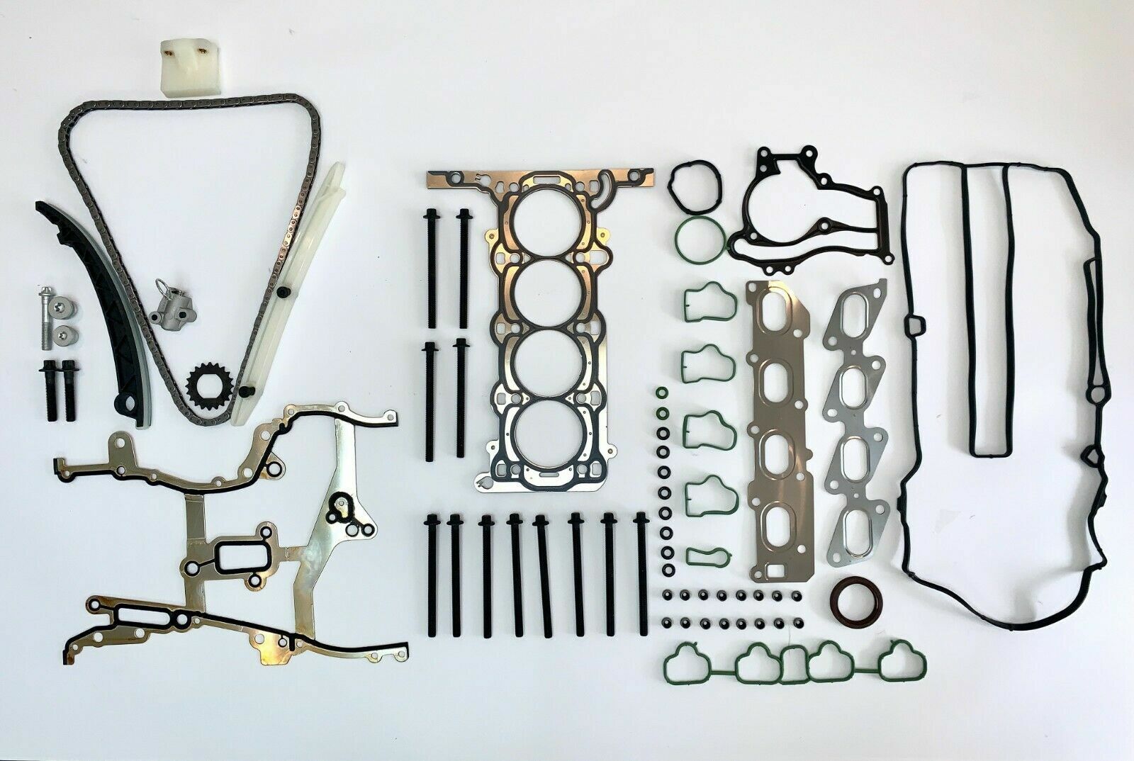 VAUXHALL A12XER A14NET HEAD GASKET SET, BOLTS + TIMING CHAIN KIT WITH ...