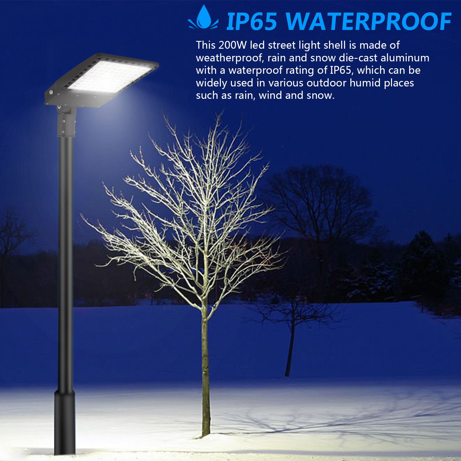300Watt LED Parking Lot Light Outdoor Dusk to Dawn Shoebox Street ...