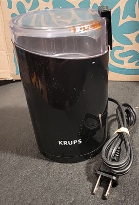 KRUPS Fast Touch Electric Coffee and Spice Grinder With Stainless Steel ...