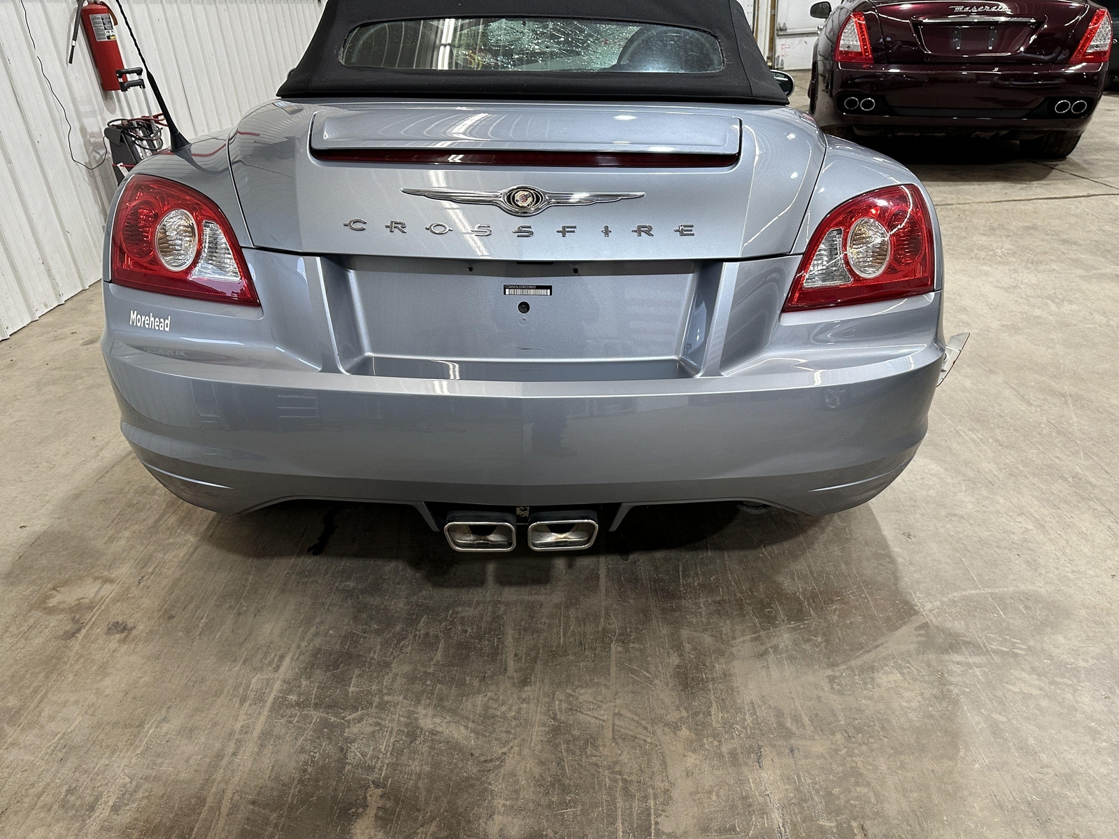04-08 CHRYSLER CROSSFIRE REAR BUMPER COVER SAPPHIRE BLUE METALLIC CLEAR ...